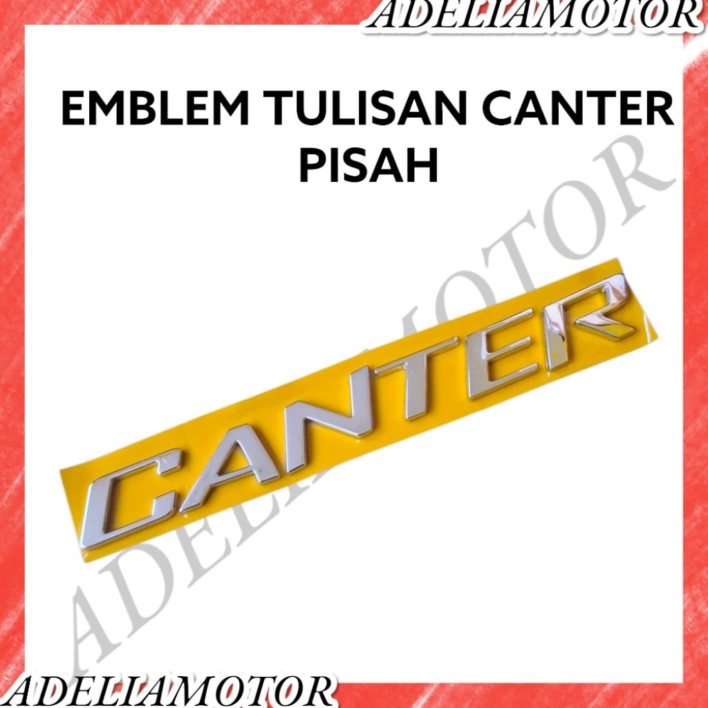 Jual LOGO EMBLEM TULISAN CANTER LAMBANG BAGASI BELAKANG FUSO CANTER ...