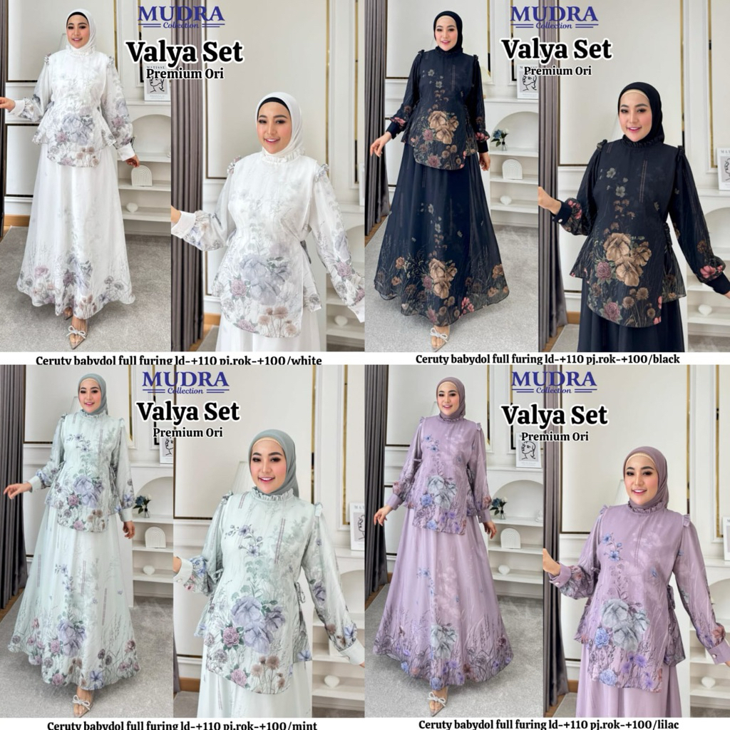 Jual Dress Gamis Viral Warda Rebeca Voleri Sheeva Zyfa Lova Adelina ...