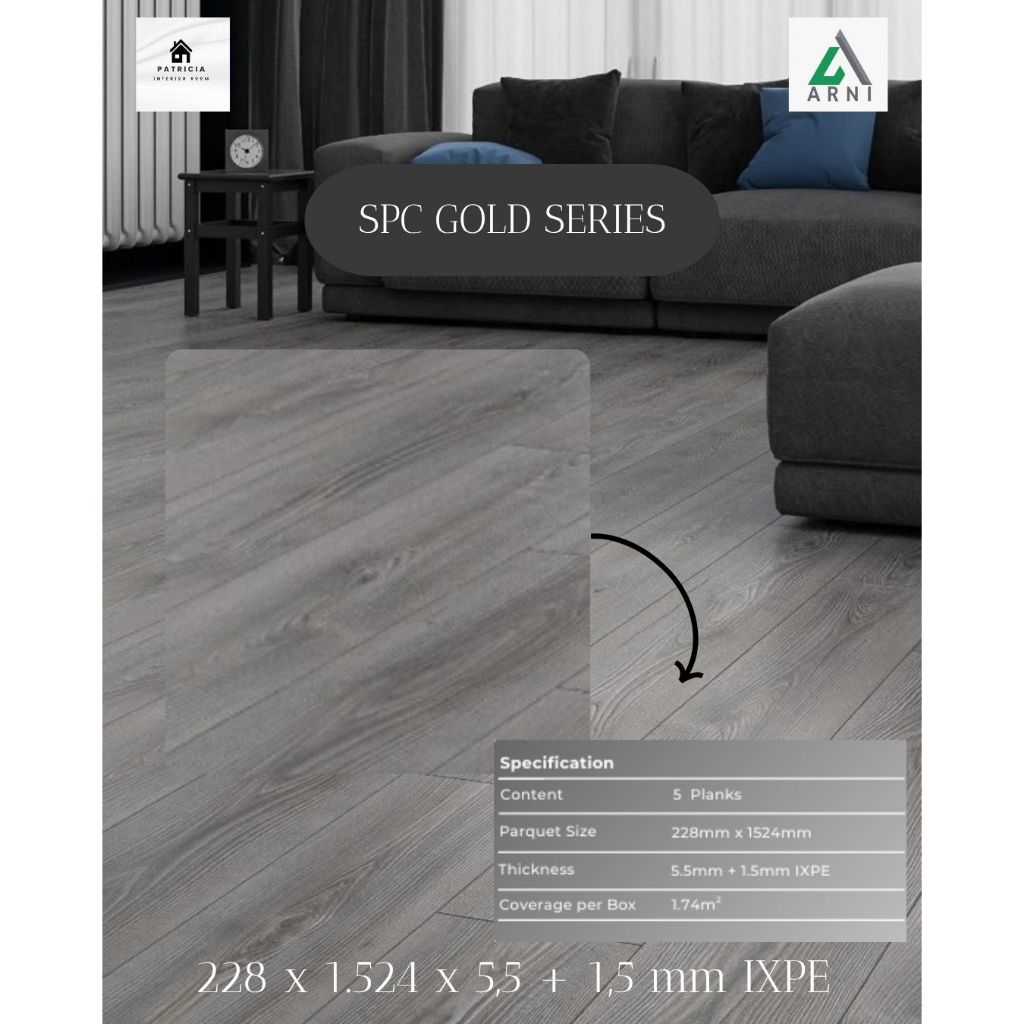 Jual SPC Vinyl Flooring | Lantai SPC Premium | Lantai SPC Motif Kayu ...
