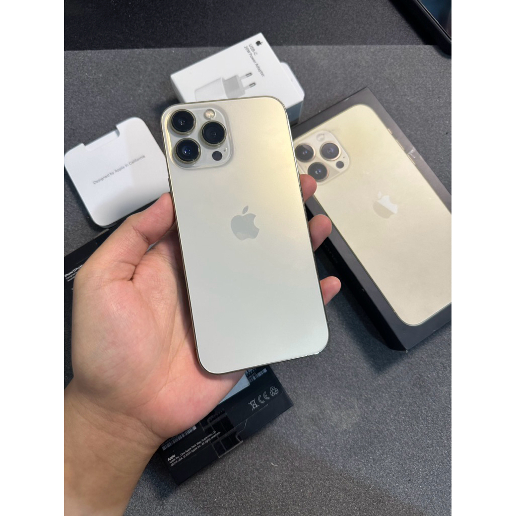 Jual IPHONE 13 PROMAX 128 gb gold ibox PLUS ADAPTER NEW 20w | Shopee ...