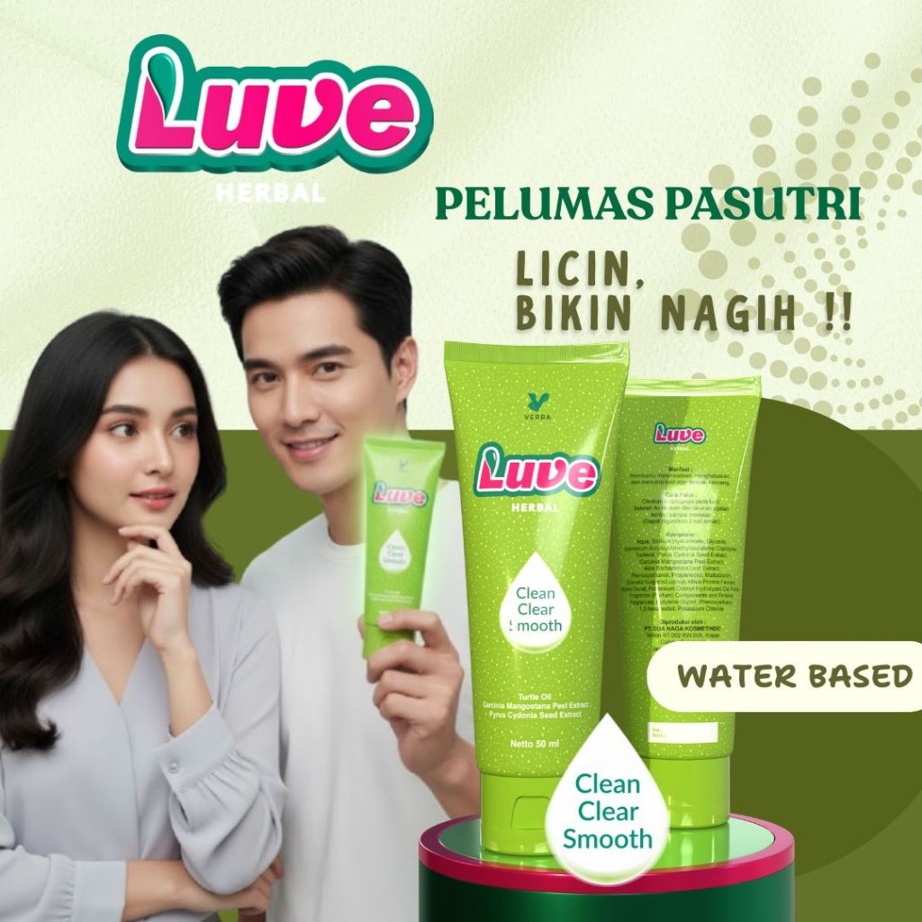 Jual Verba LUVE- Pelicin Pelumas Pria Wanita dengan xtrak aloe vera ...