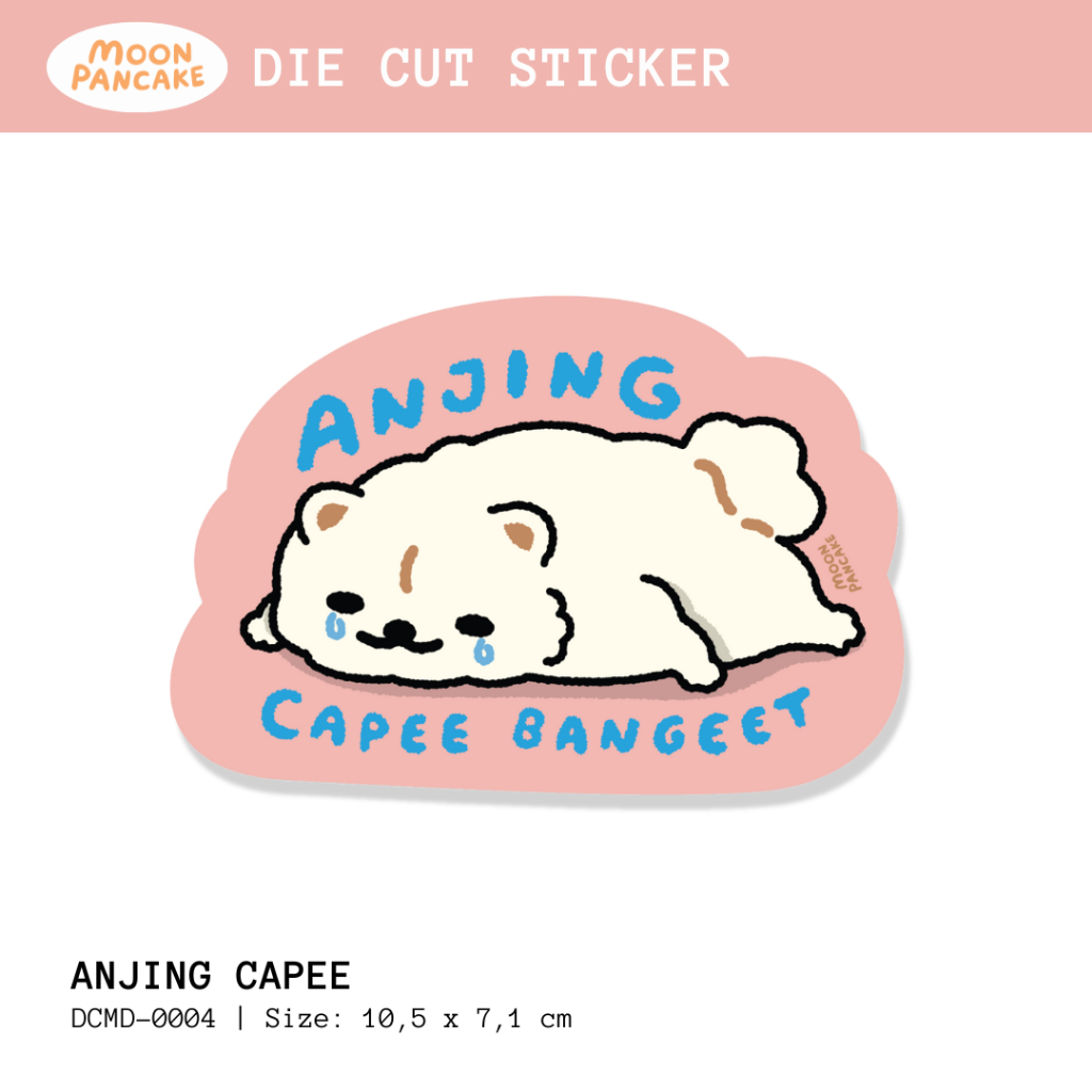Jual Moon Pancake Die Cut Sticker (Stiker Koper) - Anjing Capee ...