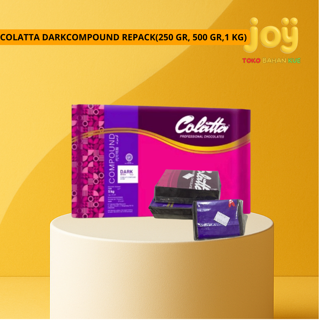 Jual COLATTA DARK COMPOUND CHOCOLATE REPACK (250 GR, 500 GR, 1 KG ...