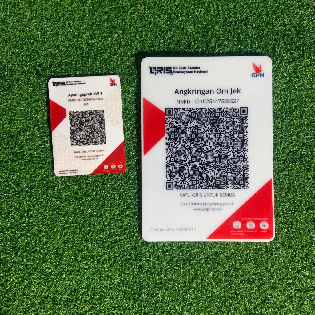 Jual (AKRILIK) QRIS PEMBAYARAN & BARCODE PERTAMINA MODEL KTP/ATM DAN ...