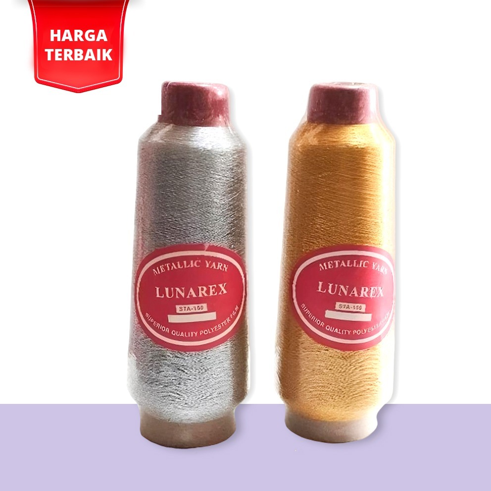 Jual Benang Bordir Lunarex/ Benang Metalik Lunarex | Shopee Indonesia