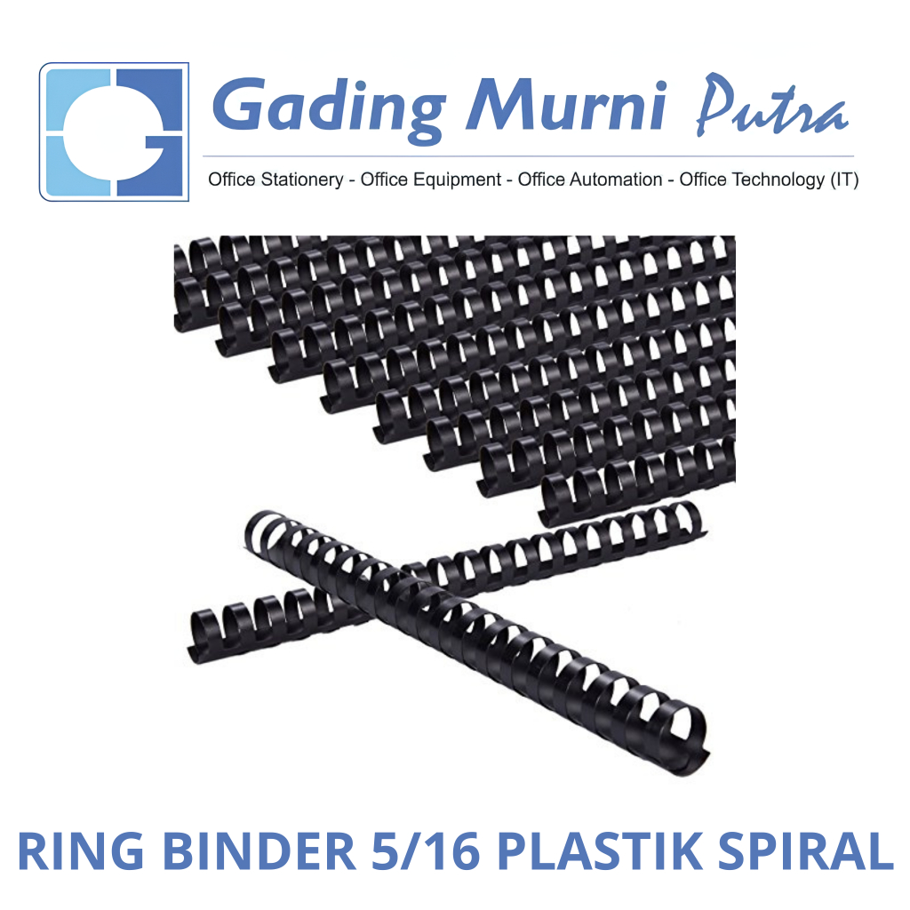 Jual RING BINDER 5/16 RING BINDER PLASTIK SPIRAL 8MM JILID PLASTIK ...
