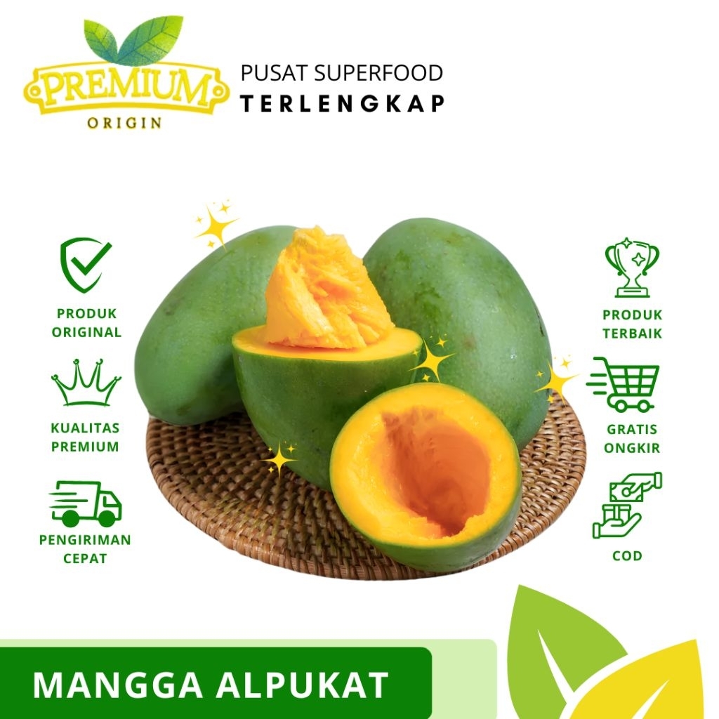Jual FRESH Mangga Alpukat 900 - 1000 gram | Buah Segar Mangga Alpukat ...