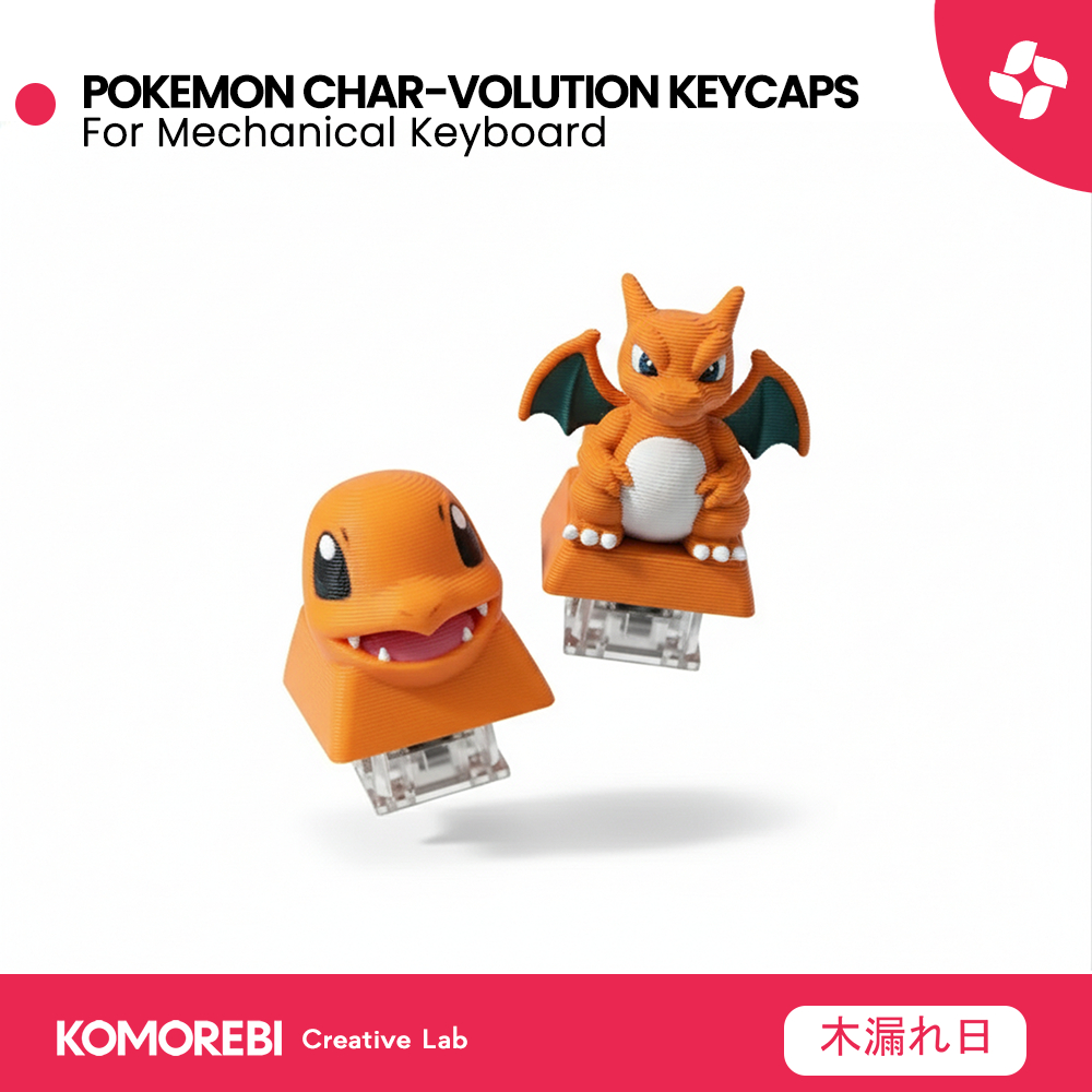 Jual Keycaps Pokemon Charmander Charizard Keycap 3D Artisan Custom ...