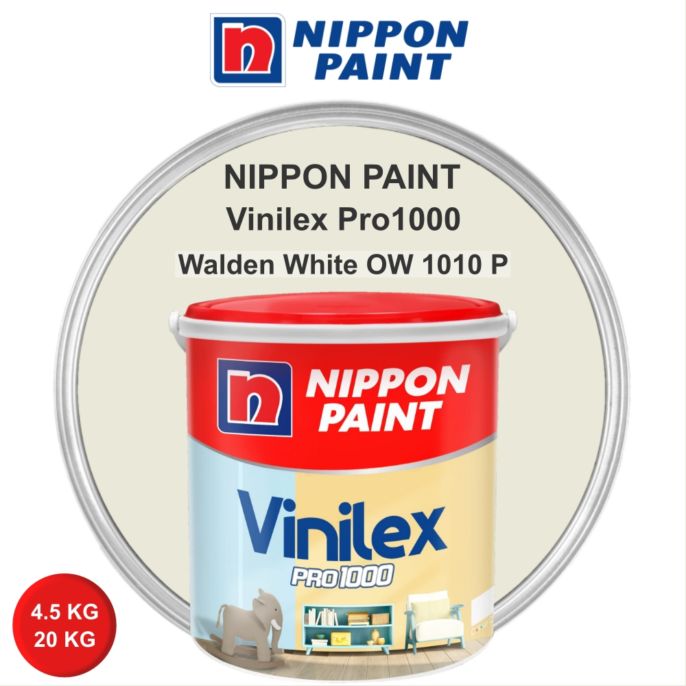 Jual NIPPON VINILEX PRO 1000 NP OW 1010P WALDEN WHITE - 20 KG | Shopee ...