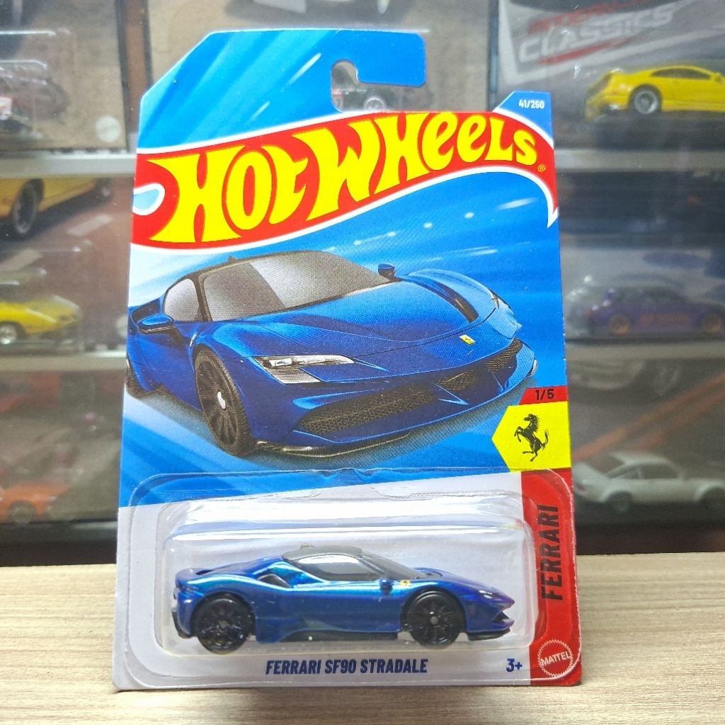 Jual Hot Wheels Ferrari SF90 Stradale Blue B 2026 - Original Hotwheels ...