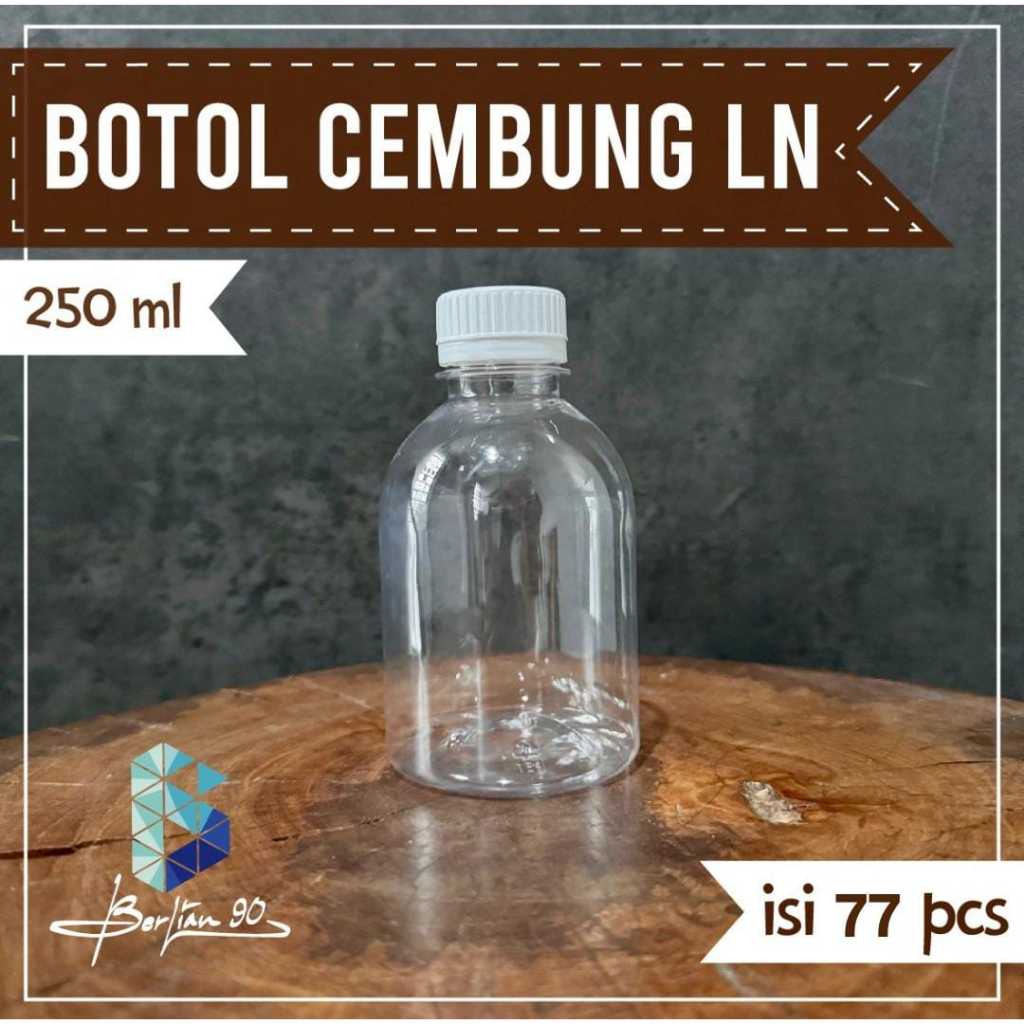 Jual [isi 20pcs] Botol Plastik Gendut LN 250ml Foodgrade Murah Terbaru ...