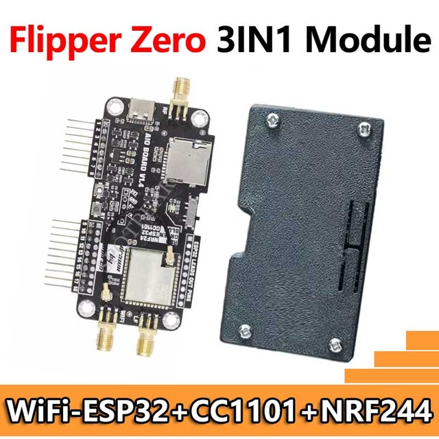 Jual FLIPPER ZERO 3-in-1 Expansion Board WiFi+CC1101+NRF24 Multi-Function Expansion Module ...