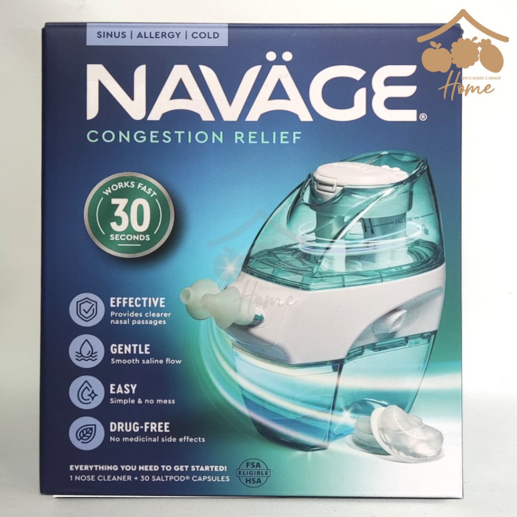 Jual Navage Nasal care Starter Bundle 30 SaltPod Capsules Nose Cleaner ...
