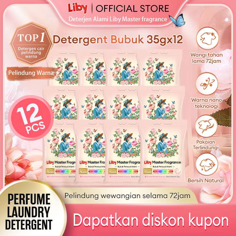 Jual [ 2 RENCENG ISI 12 PCS ] - LIBY Master Fragrance Laundry Detergent ...