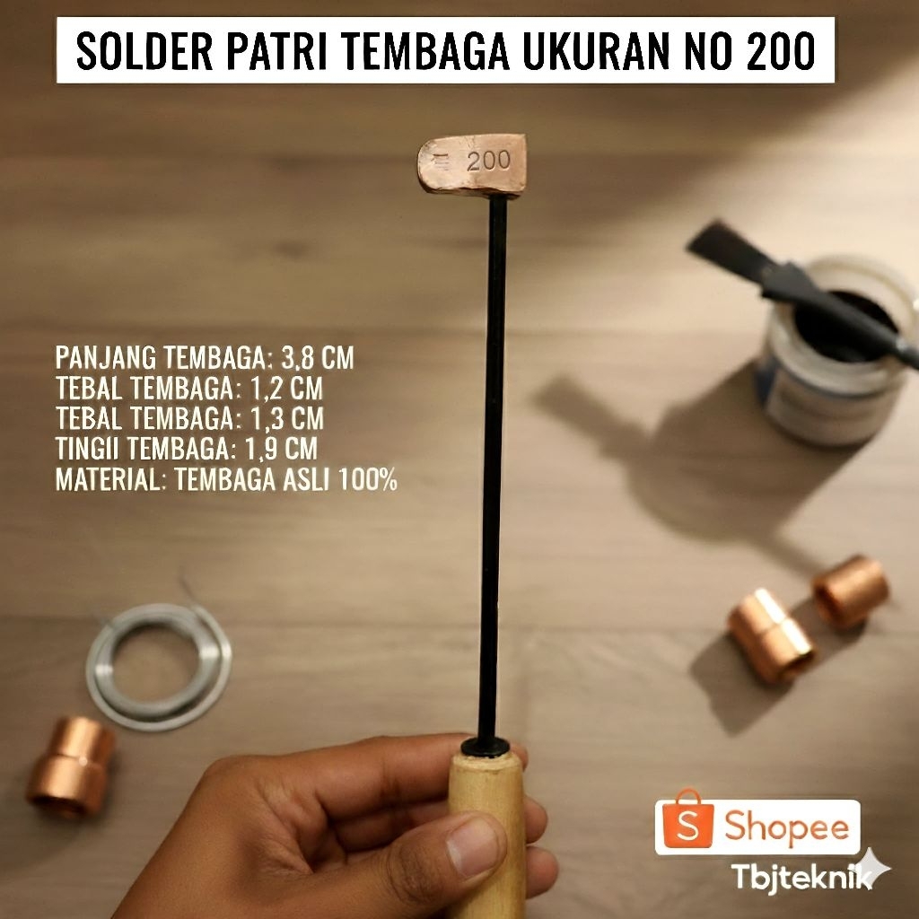 Jual STANG LAS SOLDER PATRI BAKAR TEMBAGA TIPE 200 | Shopee Indonesia