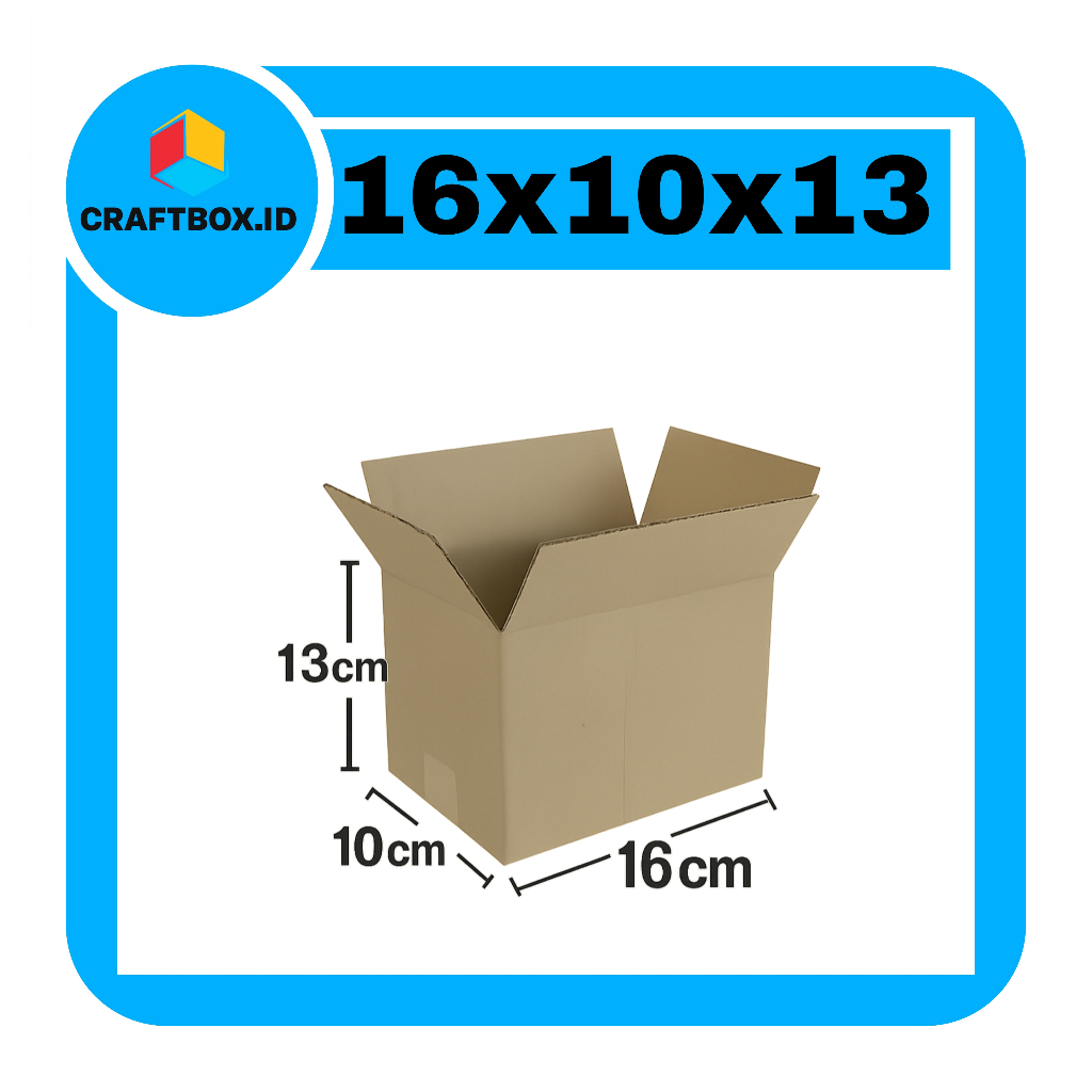 Jual kardus packing UK 16x10x13 kardus polos kardus packing kecil ...