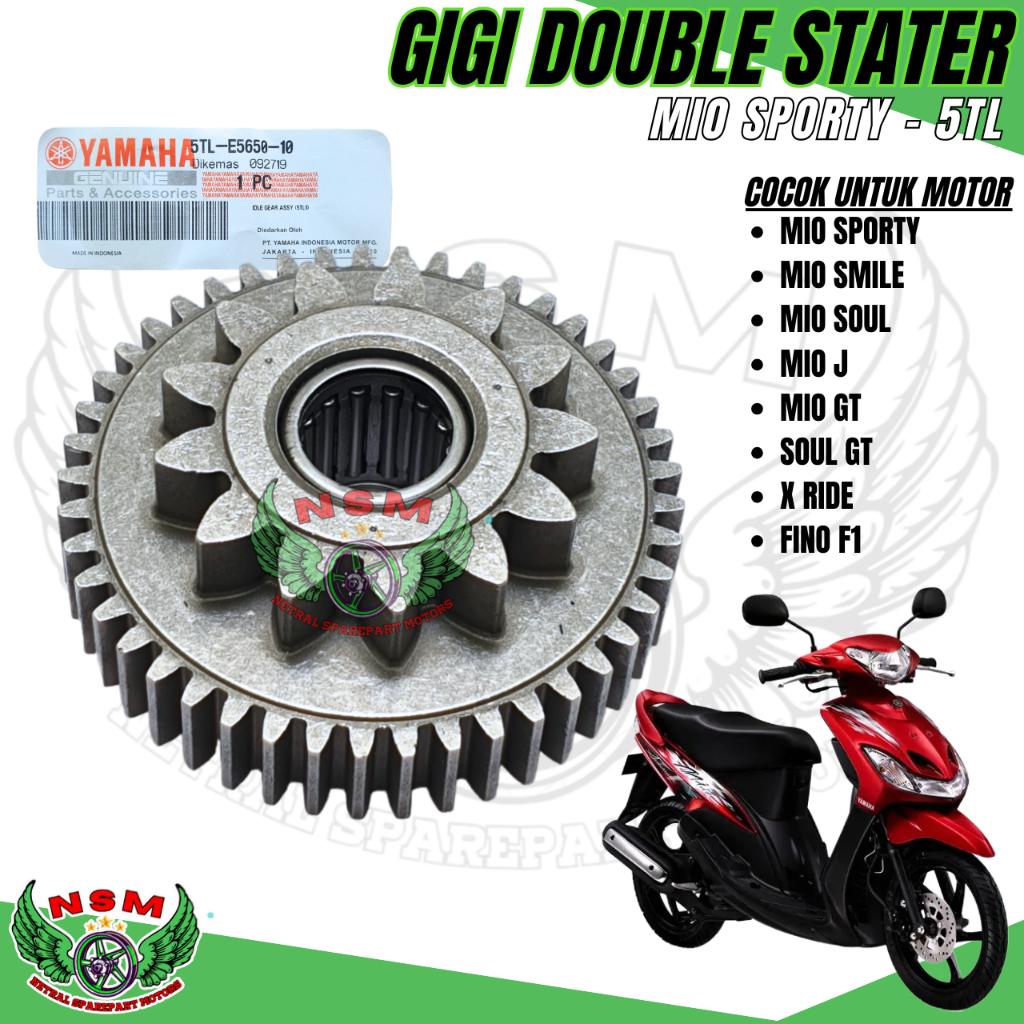 Jual GIGI STATER MIO SPORTY / GIGI DOUBLE BESAR/KECIL STARTER MIO SMILE ...