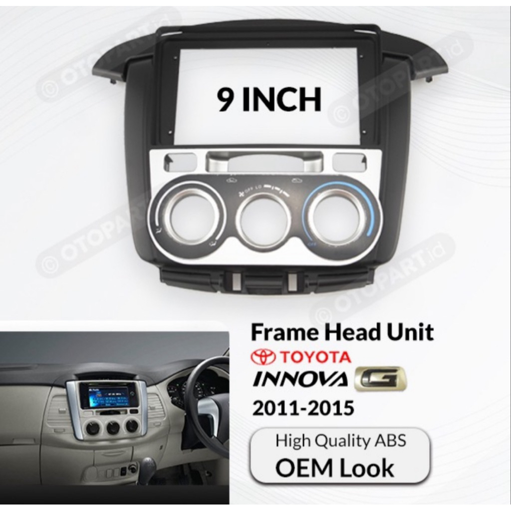 Jual FRAME INNOVA TYPE G 2011 - UP FRAME 9 INCH HEAD UNIT ANDROID ...