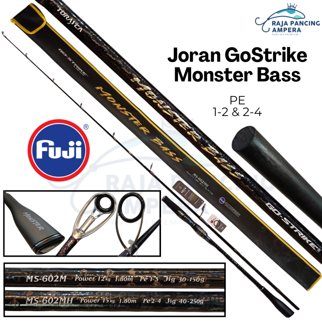 Jual Joran Jigging Go Strike Versus Monster Bass 180 cm Stik Pancing ...