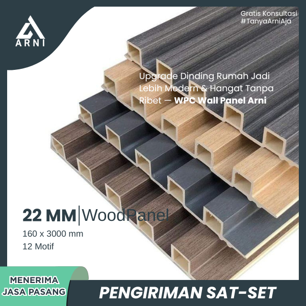 Jual Arni WPC Wall Panel Kayu Fluted 3METER | PVC Wallpanel Motif Wood ...