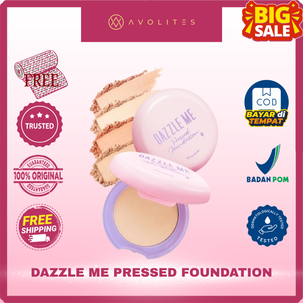 Jual DAZZLE ME Muse Pressed Foundation | Long Lasting Filter Like ...