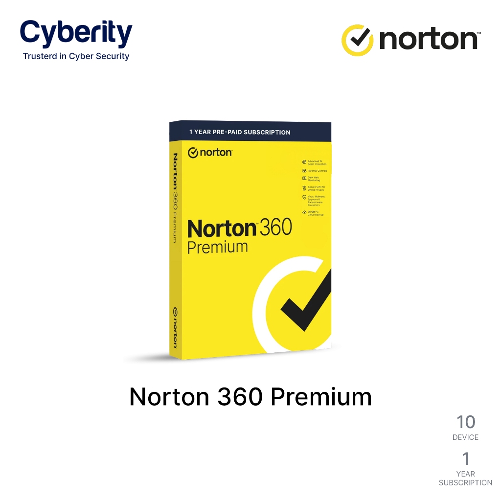Jual Norton 360 Premium 10 Device 1 Tahun - Original License | Shopee ...