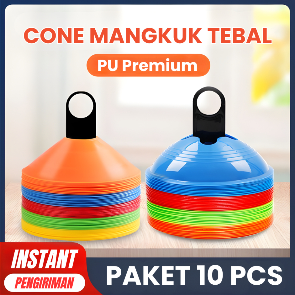 Jual 10PCS Cone Mangkuk Bola Kaki Futsal Training Latihan Kun Mangkok ...