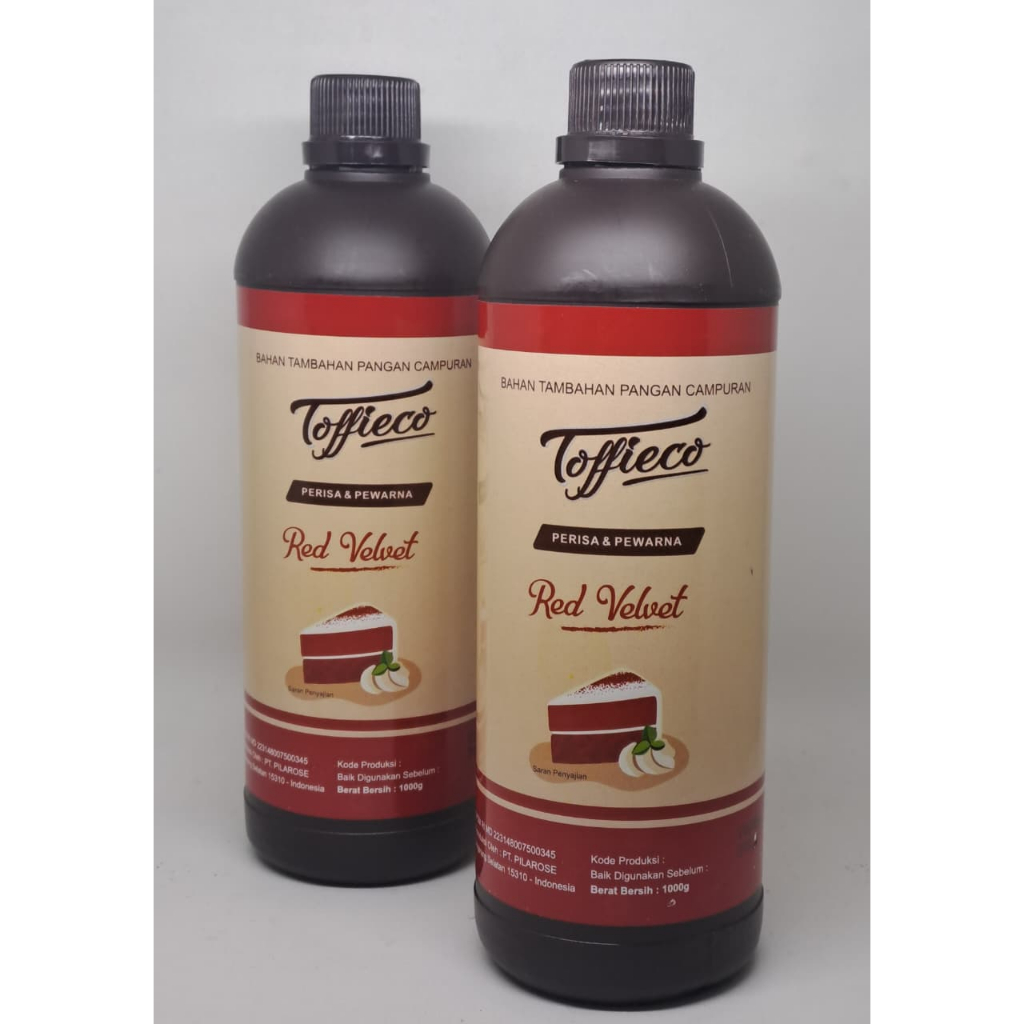 Jual TOFFIECO RED VELVET 1LT - PERISA & PEWARNA RED VELVED | Shopee ...