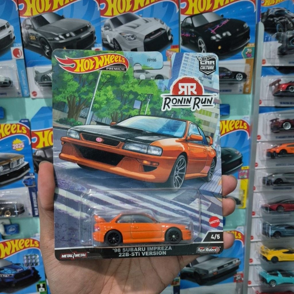 Jual HOT WHEELS PREMIUM RONIN RUN SUBARU IMPREZA 22B-STi VERSION ORANGE ...