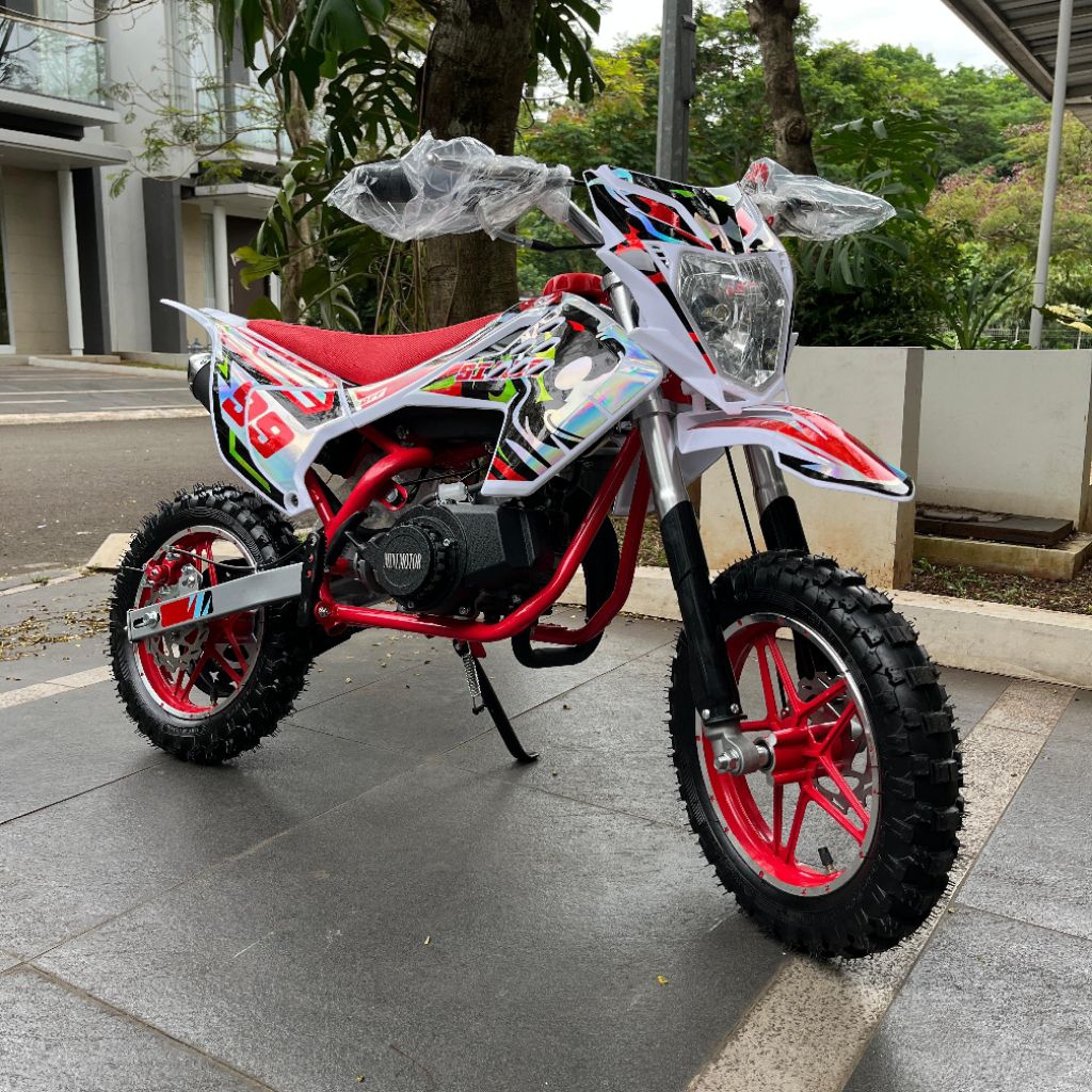 Jual Motor Mini Trail - Doble Starter - 2 Tak 50cc. | Shopee Indonesia