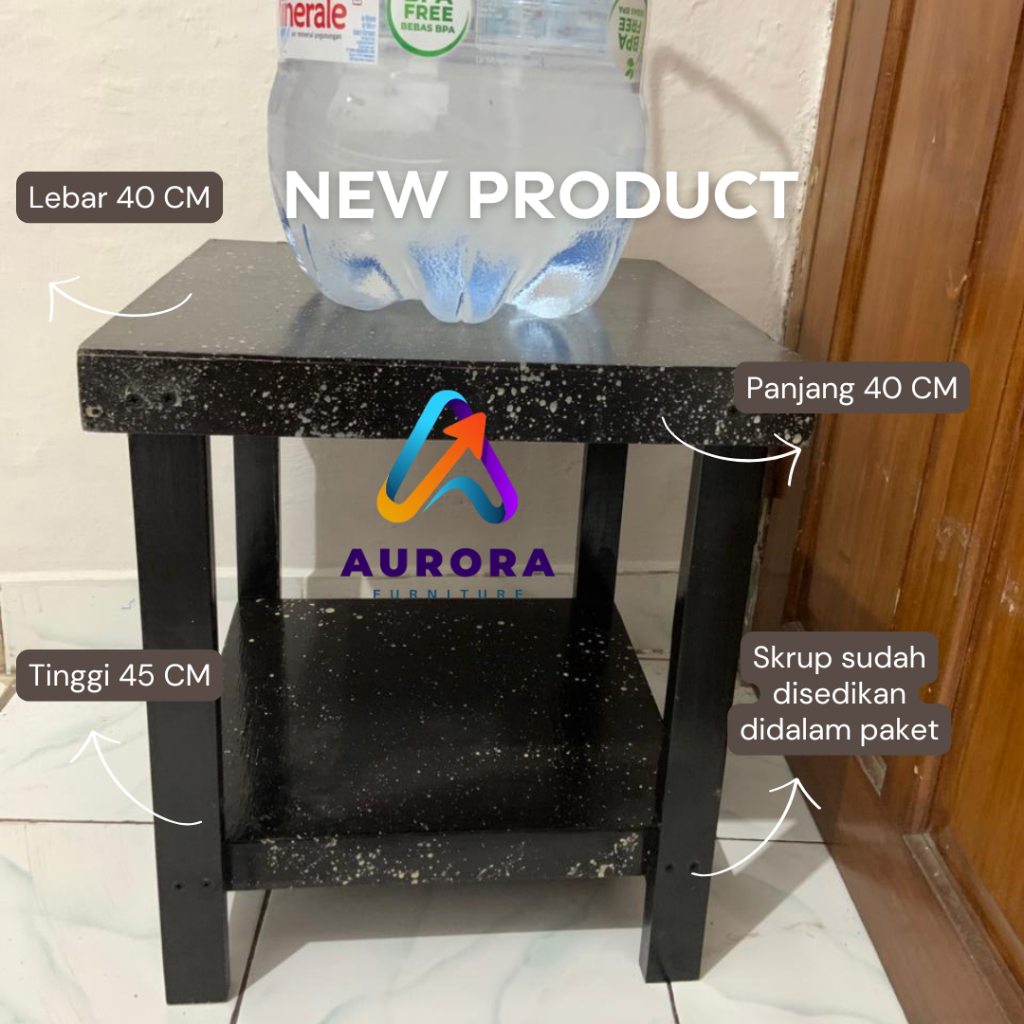 Jual Meja Rak Galon Dispenser Megikom Minimalis Murah Modern | Shopee ...