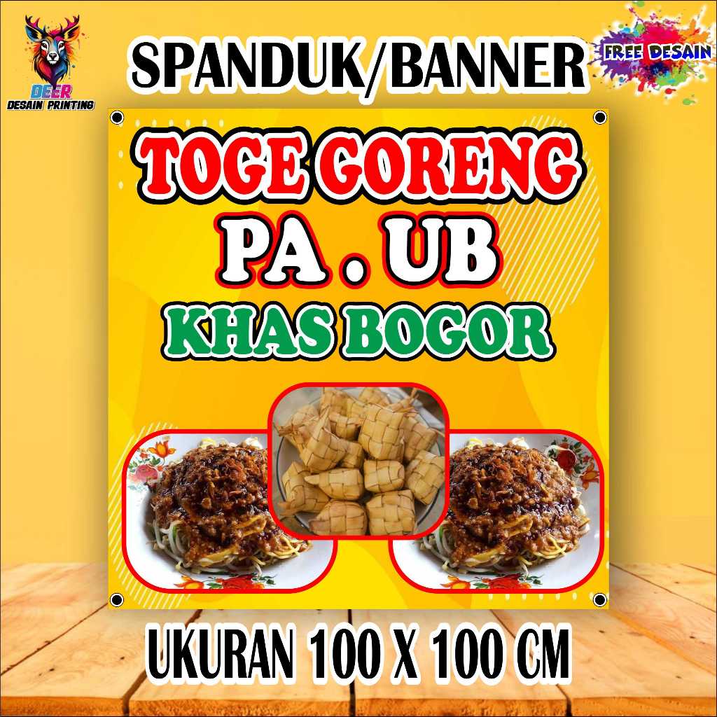 Jual Cetak Spanduk Banner toge goreng Costom Desain | Shopee Indonesia