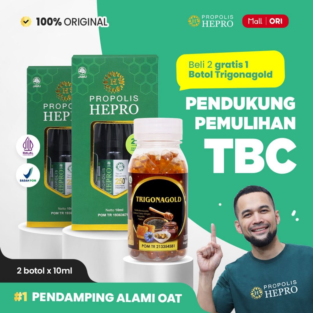 Jual Propolis Hepro Trigona Asli Indonesia 6 Botol Free 3 Botol Trigona ...