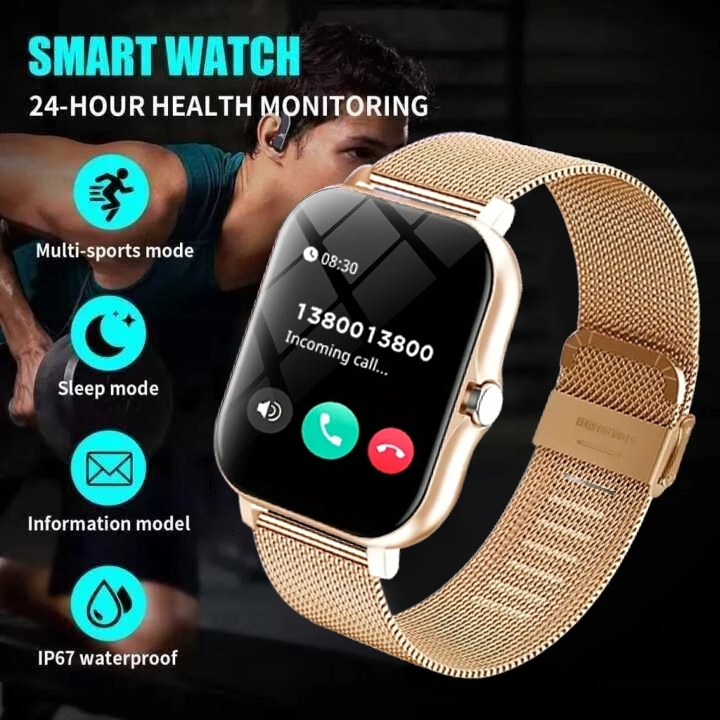 Jual LIGE SmartWatch Pria Asli Wanita Olahraga IP67 Waterproof Fitness ...