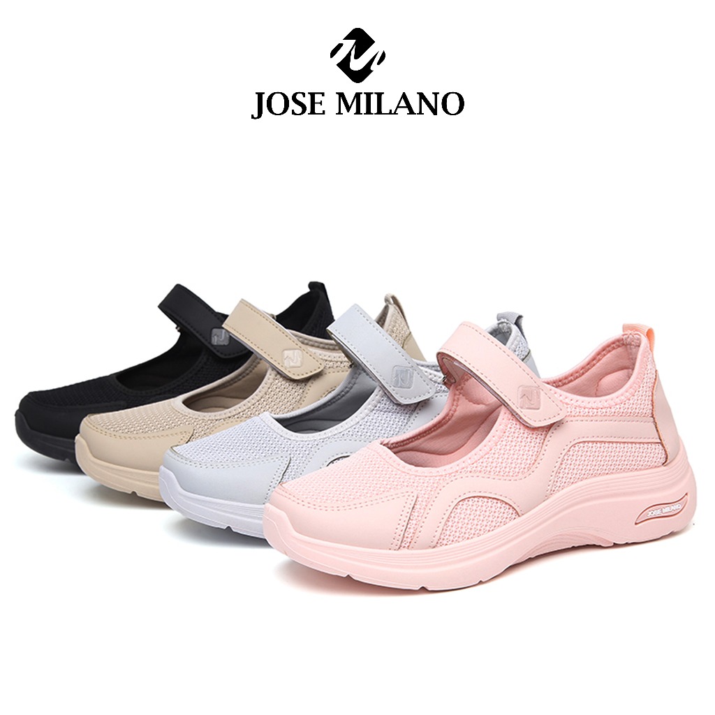 Jual JOSE MILANO JM-173 Sepatu Casual Strap Wanita / Sepatu Flat Kanvas ...