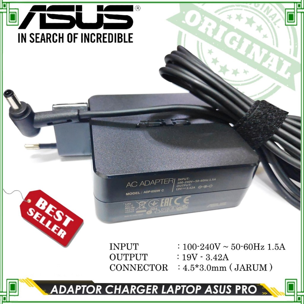 Jual Adaptor Charger Original Laptop Asus Pro P2420 P2420L P2420S ...