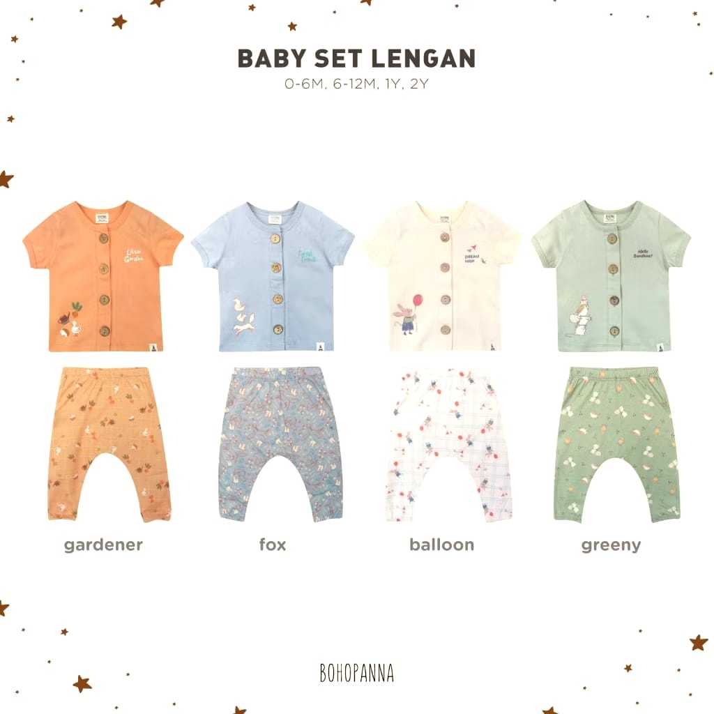Jual Bohopanna Babyset Lengan Motif BHB-BSLM | Shopee Indonesia