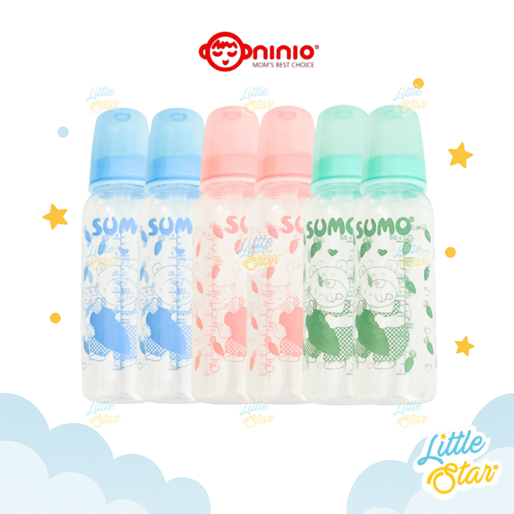 Jual 6 Pcs Bundle Botol Dot Susu Asi Sumo Ninio Round Bottle Tempat ...