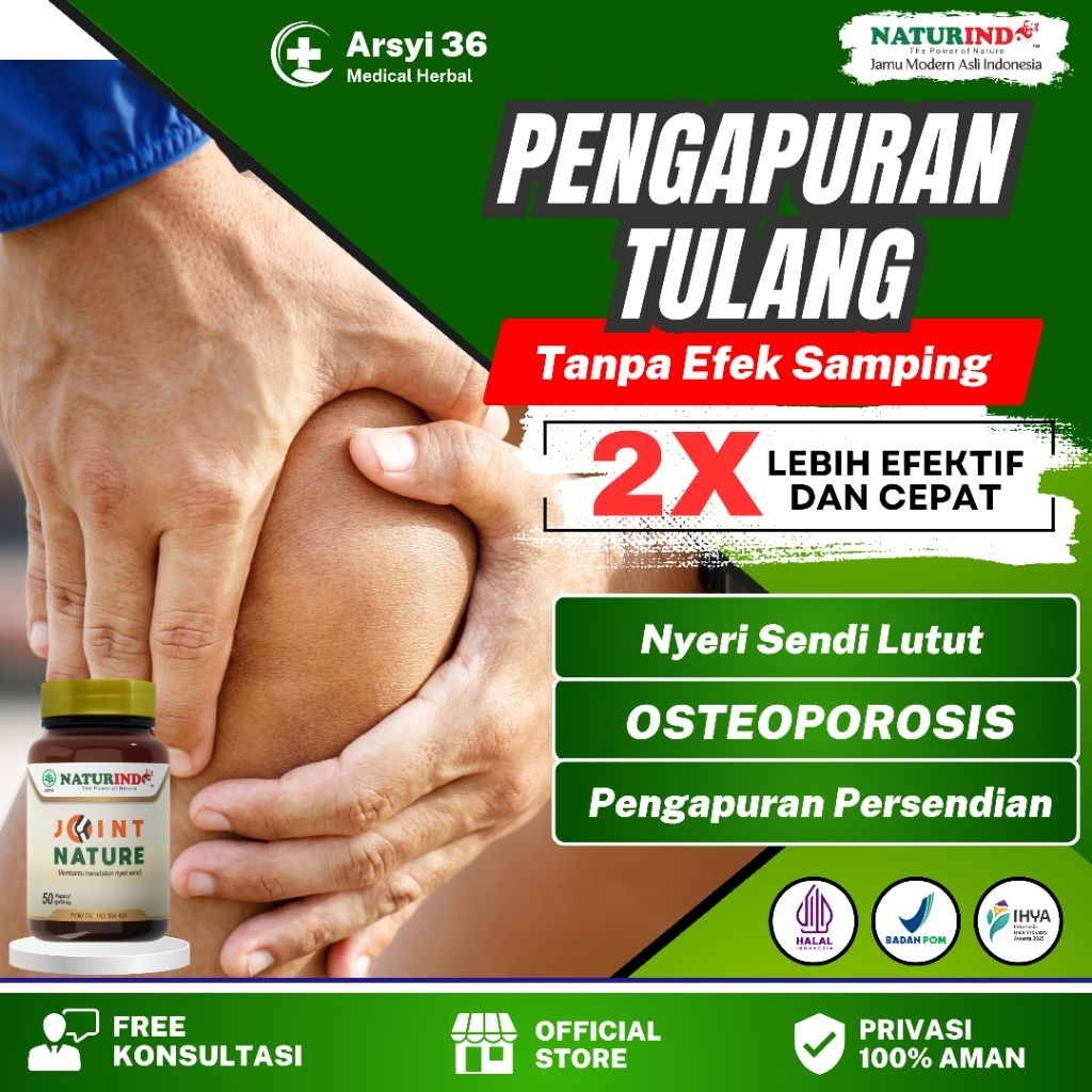 Jual Obat Pengapuran Sendi Tulang Lutut Nyeri Rheumatik Persendian ...