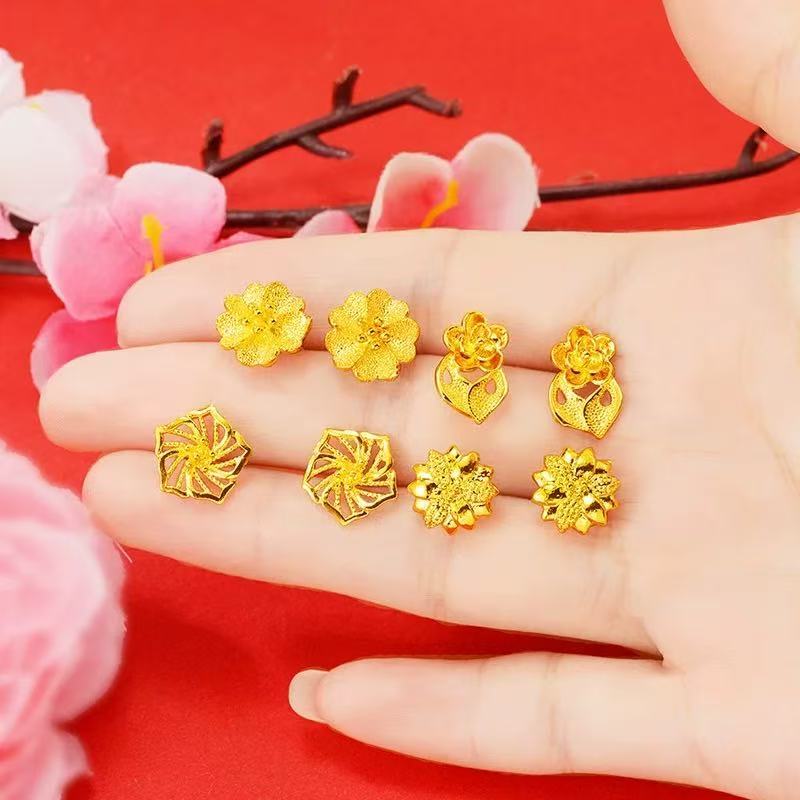 Jual Anting Seri Bunga Titanium Sederhana dan bergaya Elegan dan halus ...