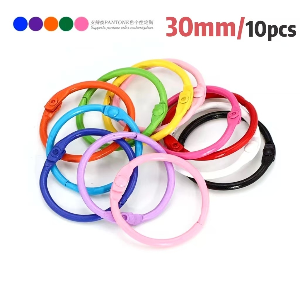 Jual (10pcs) Ring O Gantungan Kunci/ring ganci/Bulat Buka-Tutup Warna ...
