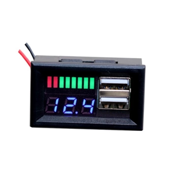 Jual Display Volt Meter Indikator Level Baterai Aki Accu Handphone ...