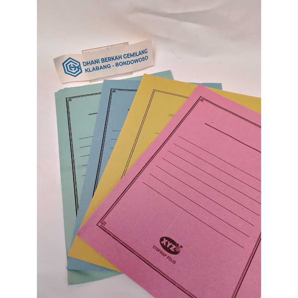 Jual STOPMAP KERTAS FOLIO F4 / MAP KERTAS (1 PACK = 50PCS ) | Shopee ...