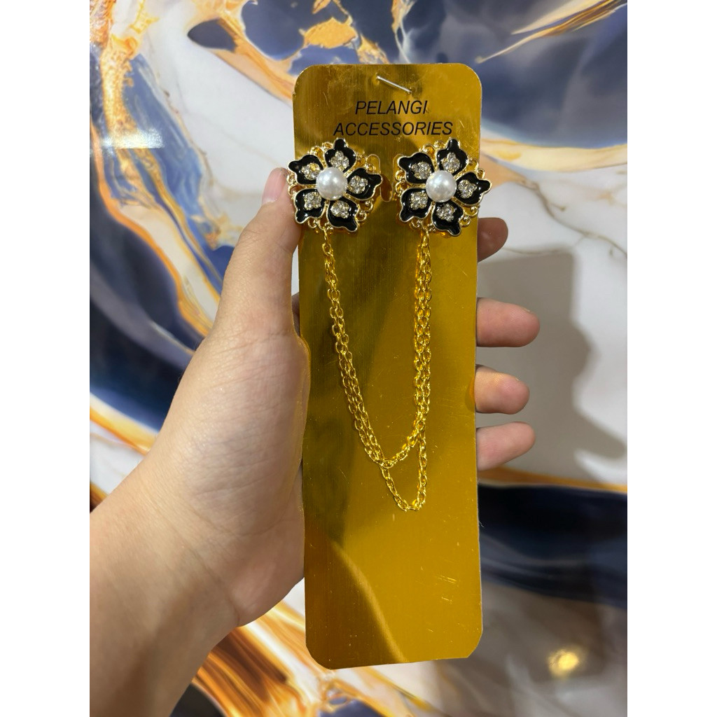 Jual Bros Rantai Bunga Hitam - Bros Adat Wisuda | Shopee Indonesia