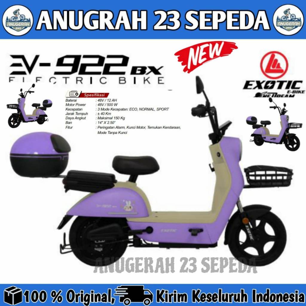 Jual Sepeda Listrik EV- 922 BX 500 Watt Electric E Bike | Shopee Indonesia
