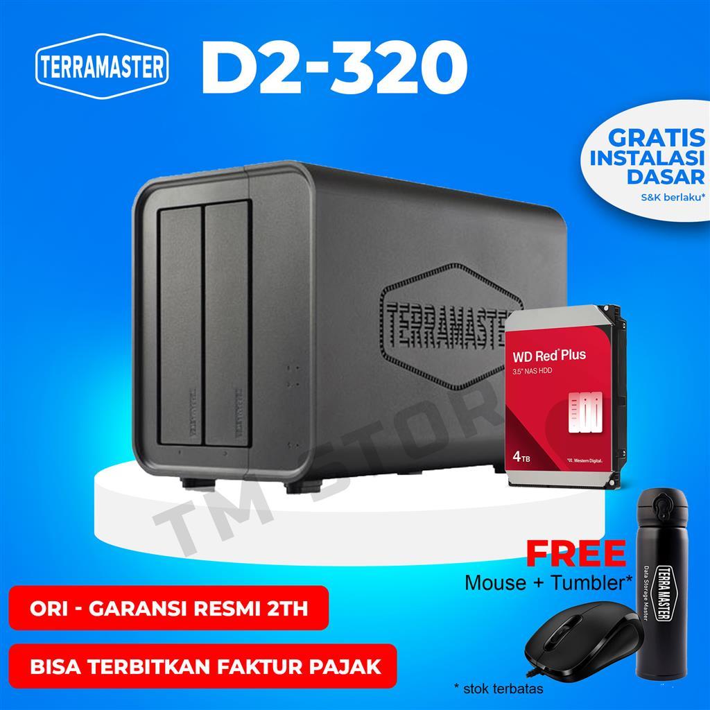Jual Terramaster DAS D2-320 Bundling 1 x 4TB, DAS 2-Bay | Shopee Indonesia