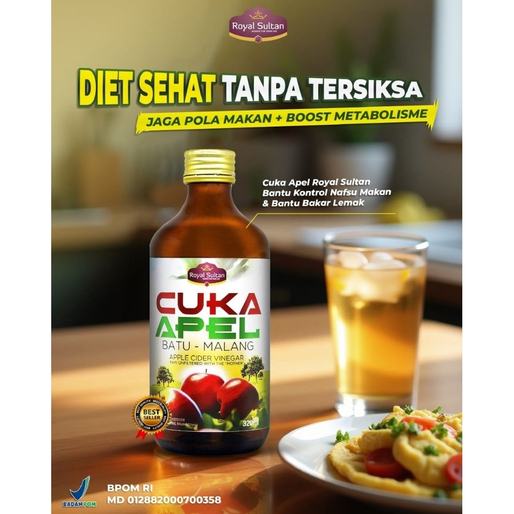 Jual cuka apel royal sultan herbal kolesterol darah tinggi reumatik ...