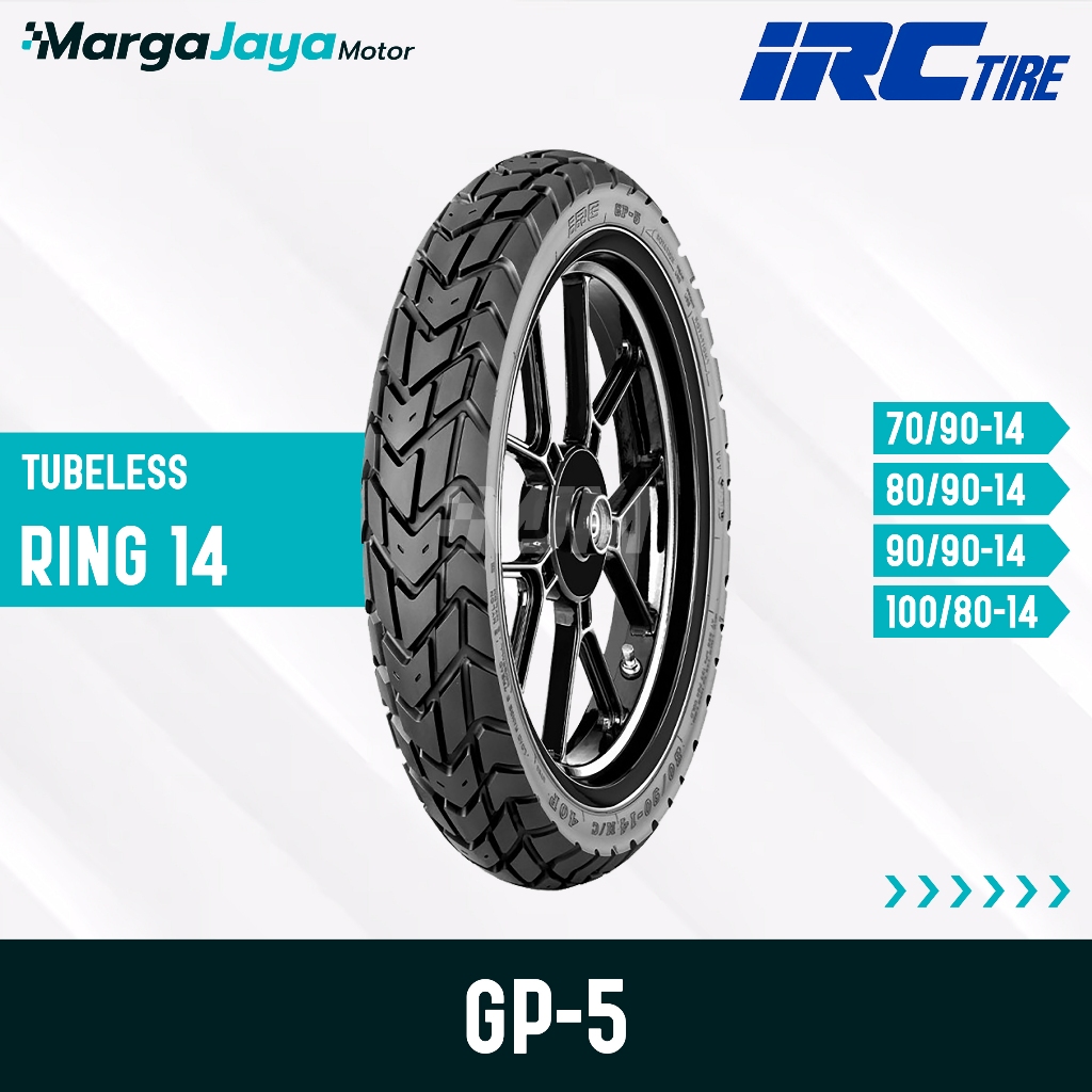 Jual Ban IRC GP-5 TL Ring 14 70/90-14 80/90-14 90/90-14 100/80-14 Ban ...