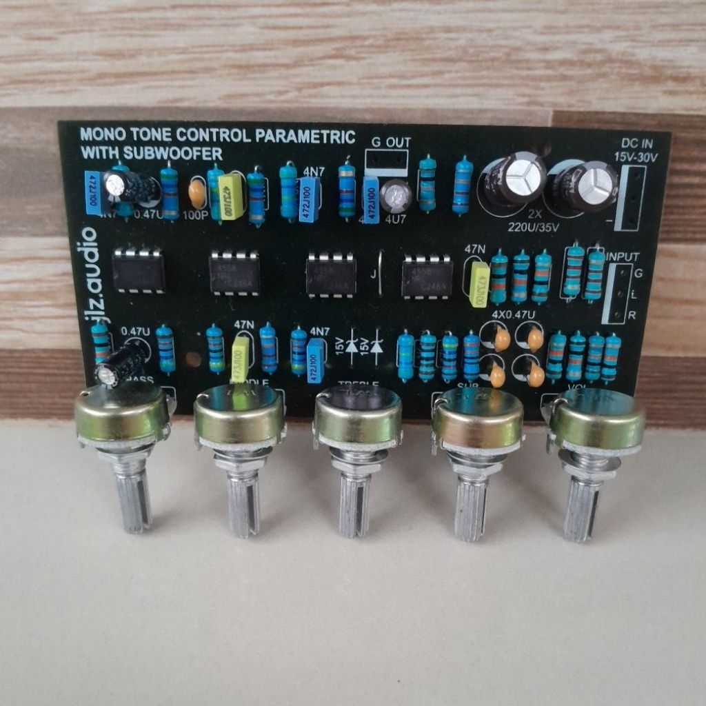 Jual Kit Tone Control Parametric 5 Potensio+Subwoofer Mono. | Shopee ...