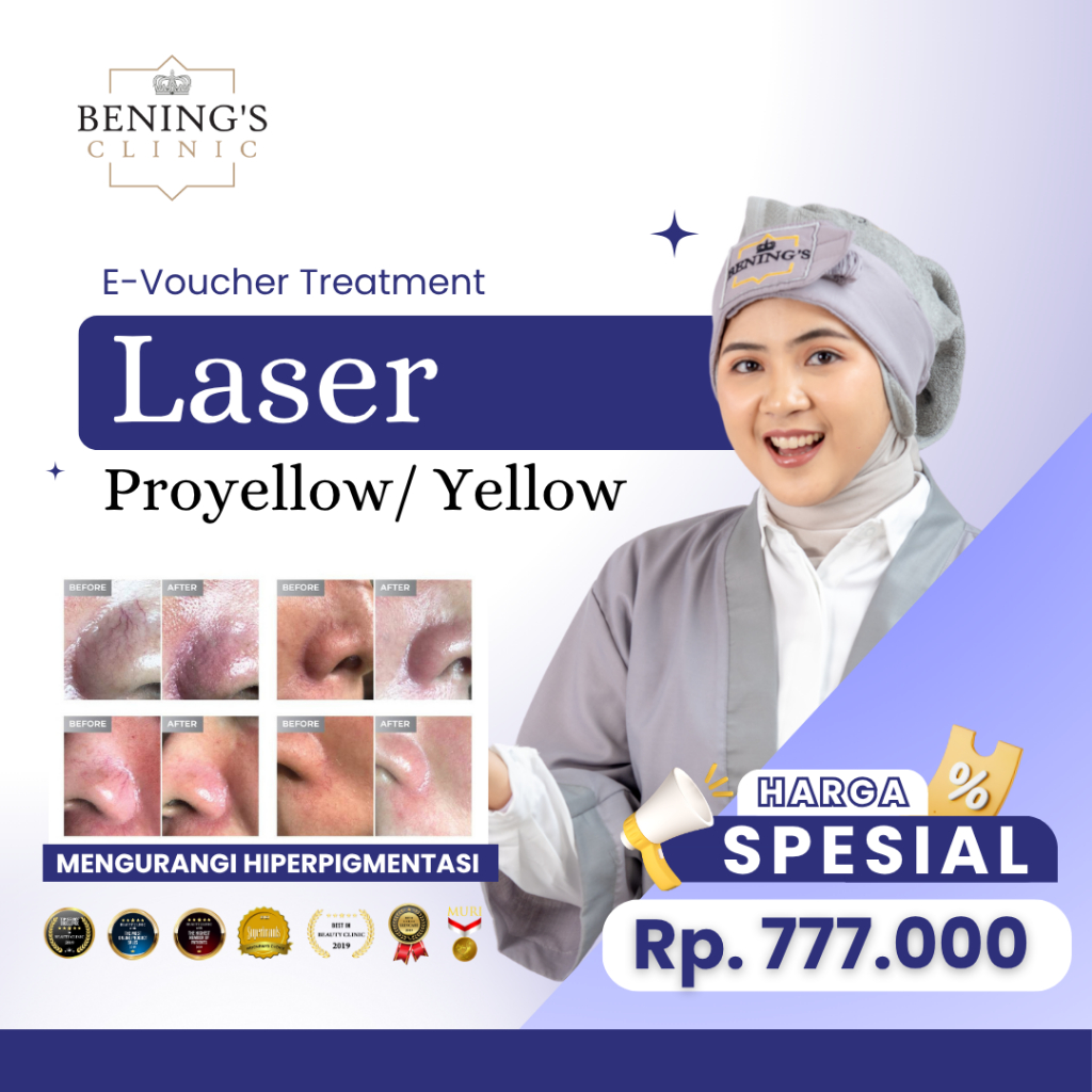 Jual Bening's Clinic Laser Proyellow/ Yellow Treatment | Shopee Indonesia